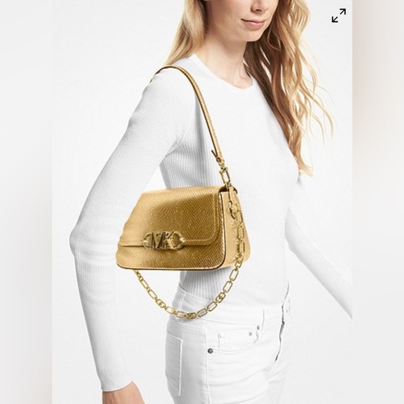 Michael Kors | Bags | Michael Kors Parker Snake Embossed Leather ...